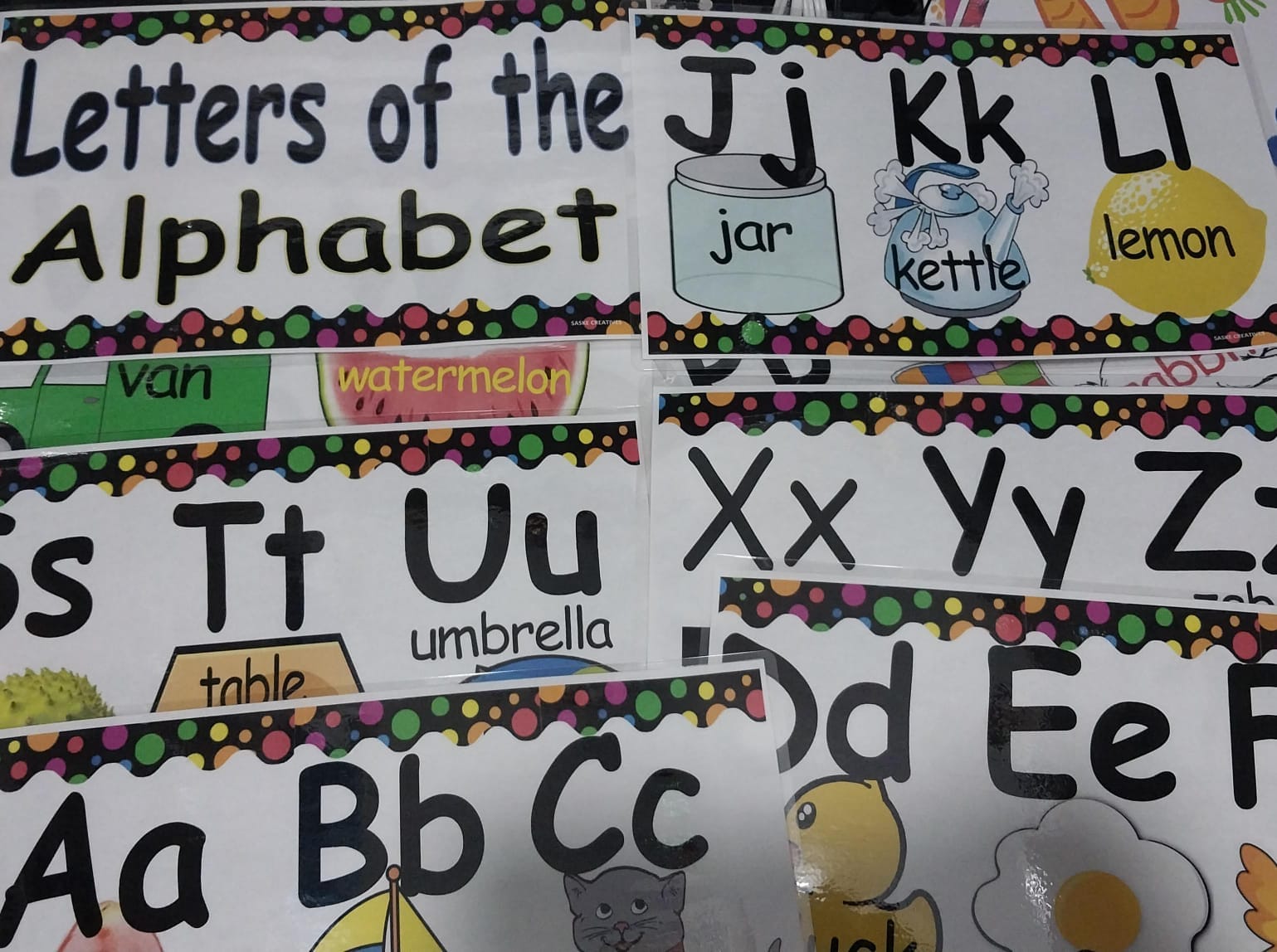 Alphabet Banners – Saske Creatives